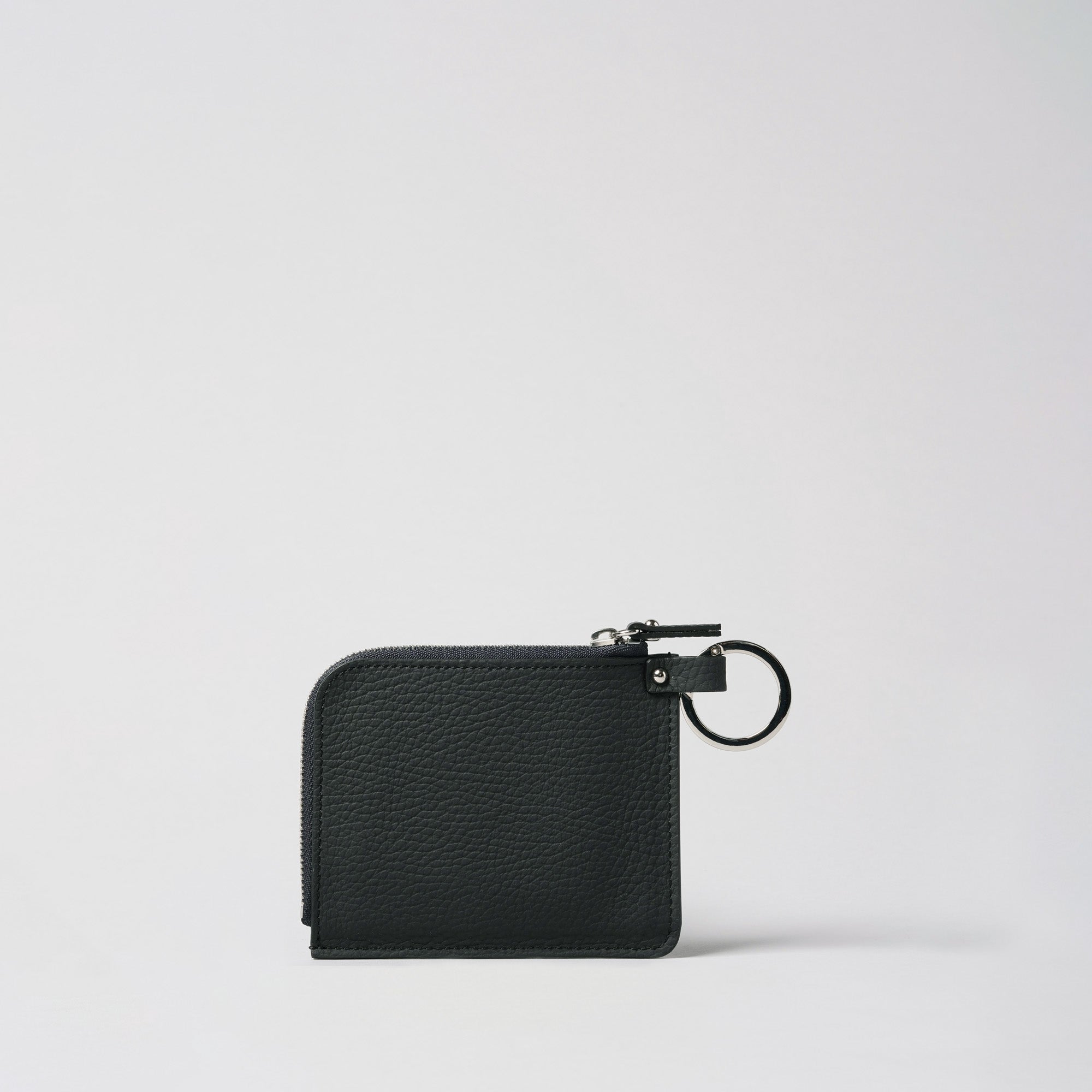 ＜kobe leather＞Mini wallet / Black | テーーマ teema